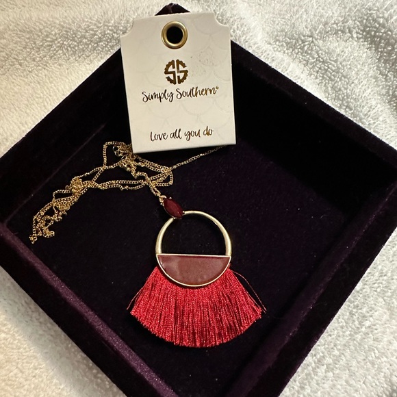 Simply Southern | Jewelry | Simply Southern Red Necklace | Poshmark